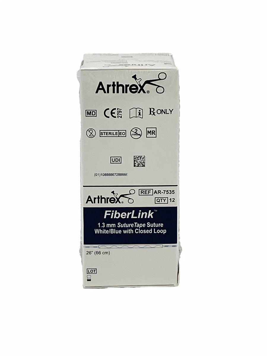 Arthrex AR-7535 FiberLink 1.3mm Suture Tape w/ Loop EXP 2029 FREE SHIP ...