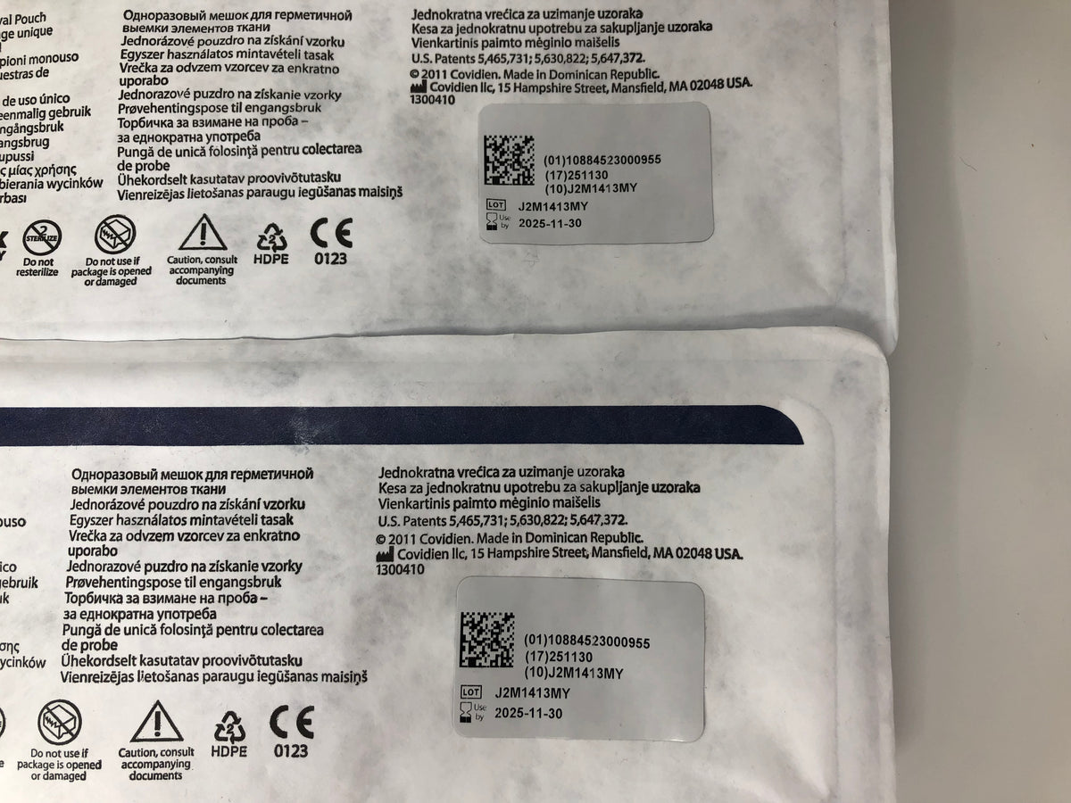 Endo Catch Gold 10MM Specimen Retrival Pouch 173050G Covidien Autosutu ...