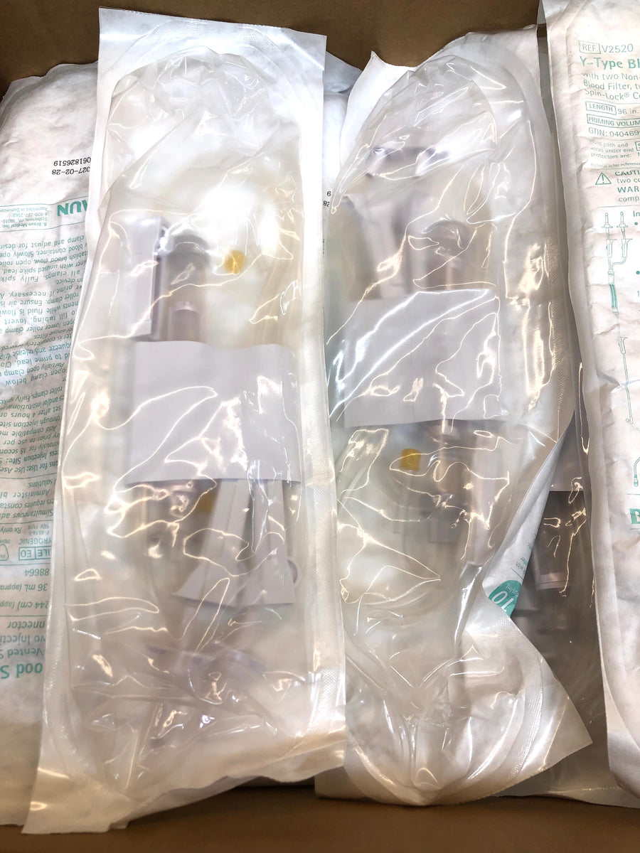 IV Administration Y-Type Blood Set V2520 IN DATE Lot of 114 B BRAUN ME ...