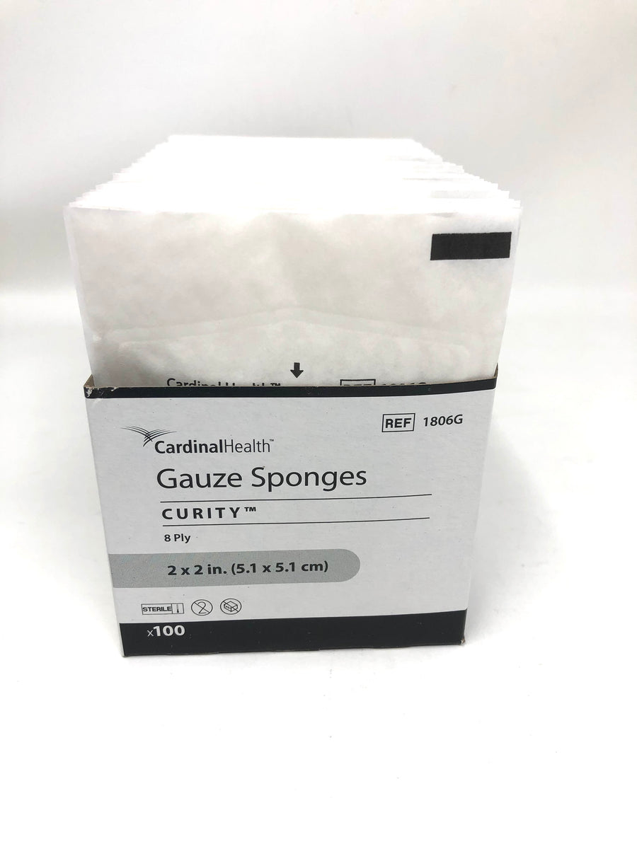 Curity™ 2" X 2" Gauze Sponges 1806G Case of 3000 EXP 2029 – Ma Deuce ...