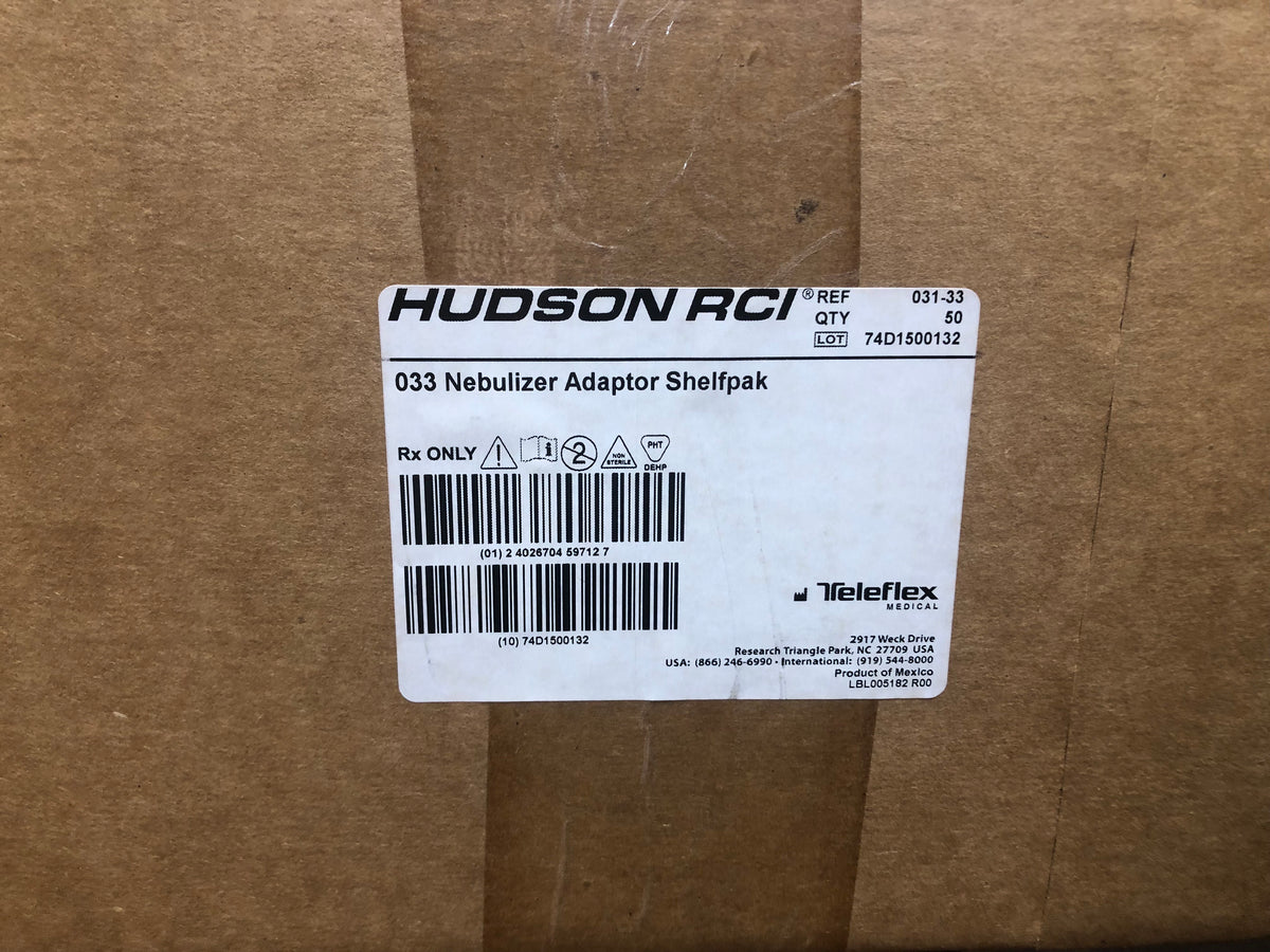 Teleflex Medical 031-33 Hudson RCI Nebulizer Adaptor Sterile Case of 5 ...
