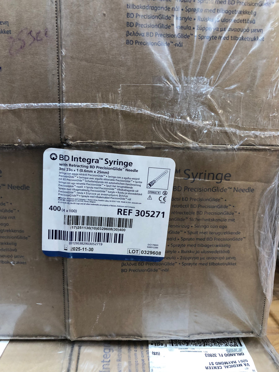 BD Integra™ Syringe with Retractable PrecisionGlide BD Needle 400/Case ...