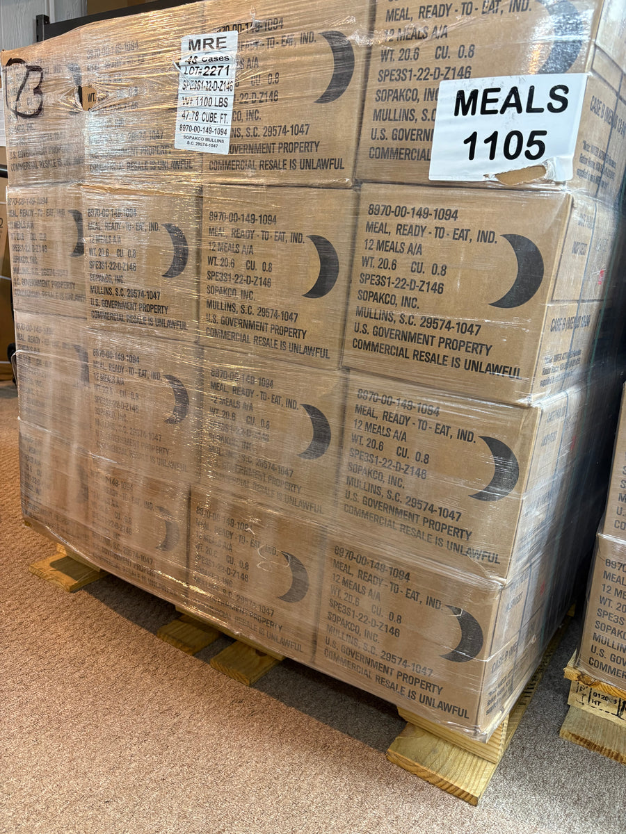 Genuine Military Issue MRE Meals Ready to Eat 12/Case Menu A or B -09 ...