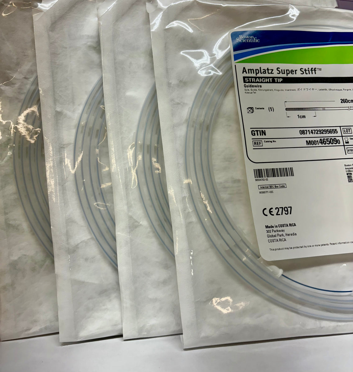 Amplatz Super Stiff™ Guidewire M001465090 Lot of 4 EXP 2027 By Boston ...
