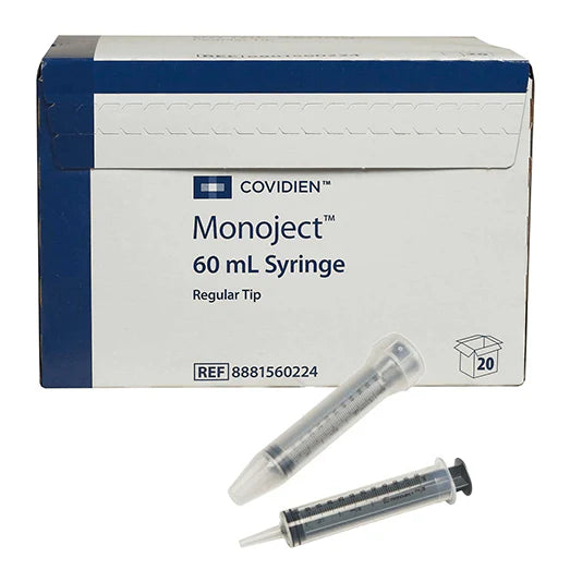 COVIDIEN Monoject™ Regular Tip Sterile Syringe 60ML Rigid Pack In Date ...